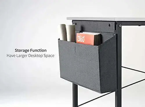 CubiCubi L Shaped Computer Desk 55" - White