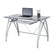 Realspace Vista Glass Computer Desk, 48"W - Silver – Môdern Space Gallery