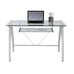 Realspace Vista Glass Computer Desk, 48"W - Silver – Môdern Space Gallery